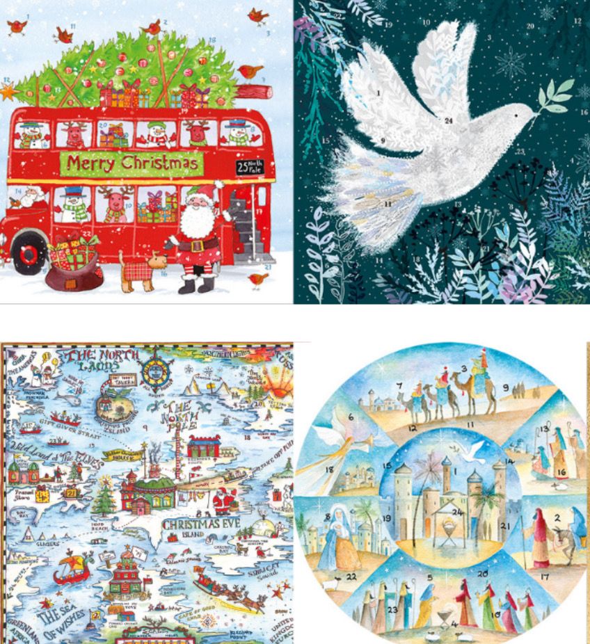 Traditional Window Advent Calendars - Online Shop - Sarah Loves Cards
