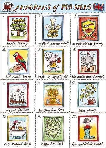 Pub Anagrams Greeting Card - Online Shop - Sarah Loves Cards