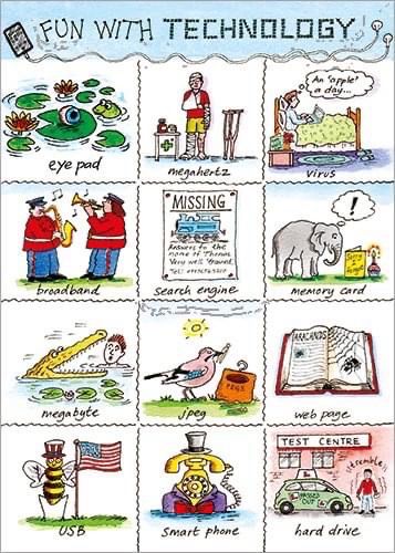 Fun With Technology Greeting Card - Online Shop - Sarah Loves Cards