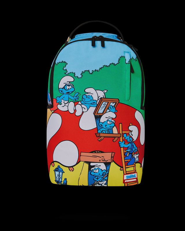 SPRAYGROUND SMURFS MUSHROOM VILLAGE BACKPACK