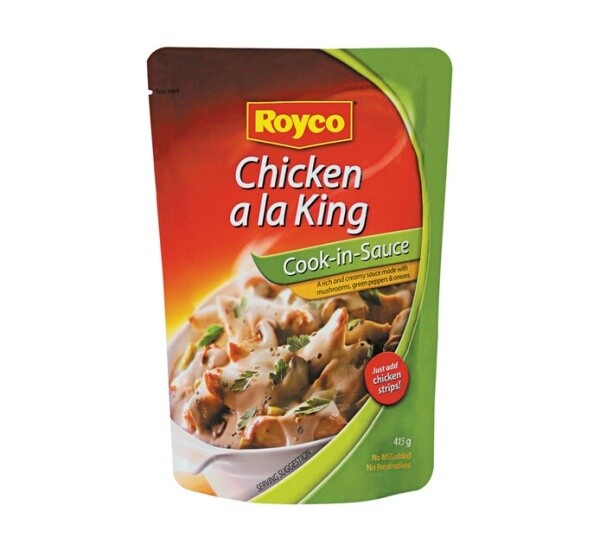 Royco wet cook in sauces 415g pack Chicken a la King