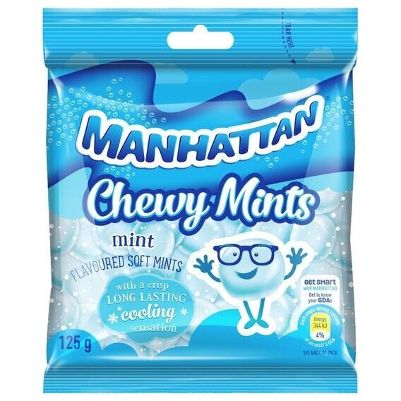 Mint Manhattan Chewy Mints 125g Pack