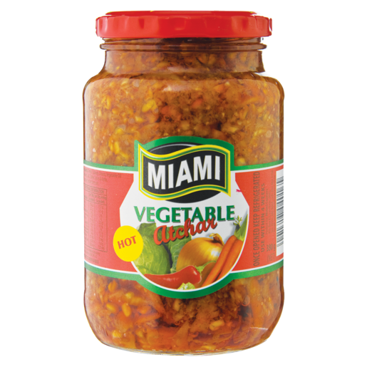 Miami Atchar Hot Vegetable 380g Jar