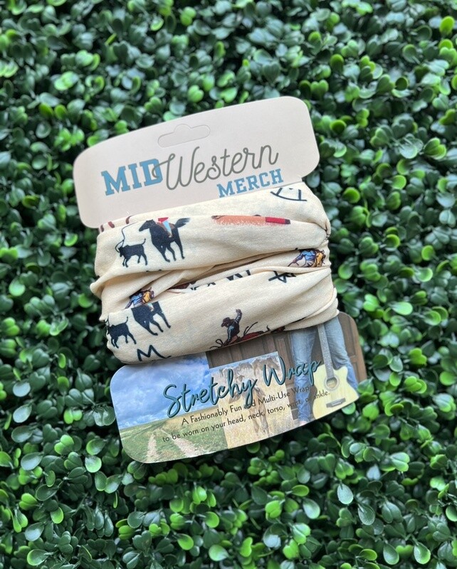 Vintage Cowboy Stretchy Wrap