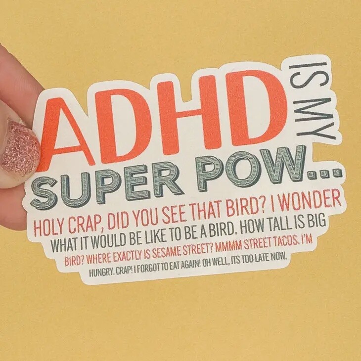 ADHD Superpower Sticker