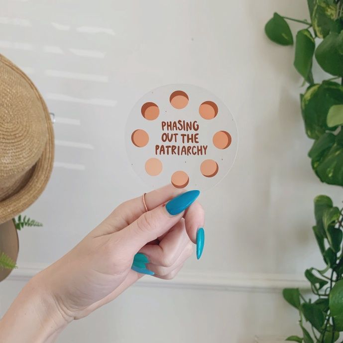 Phasing Out the Patriarchy Transparent Sticker