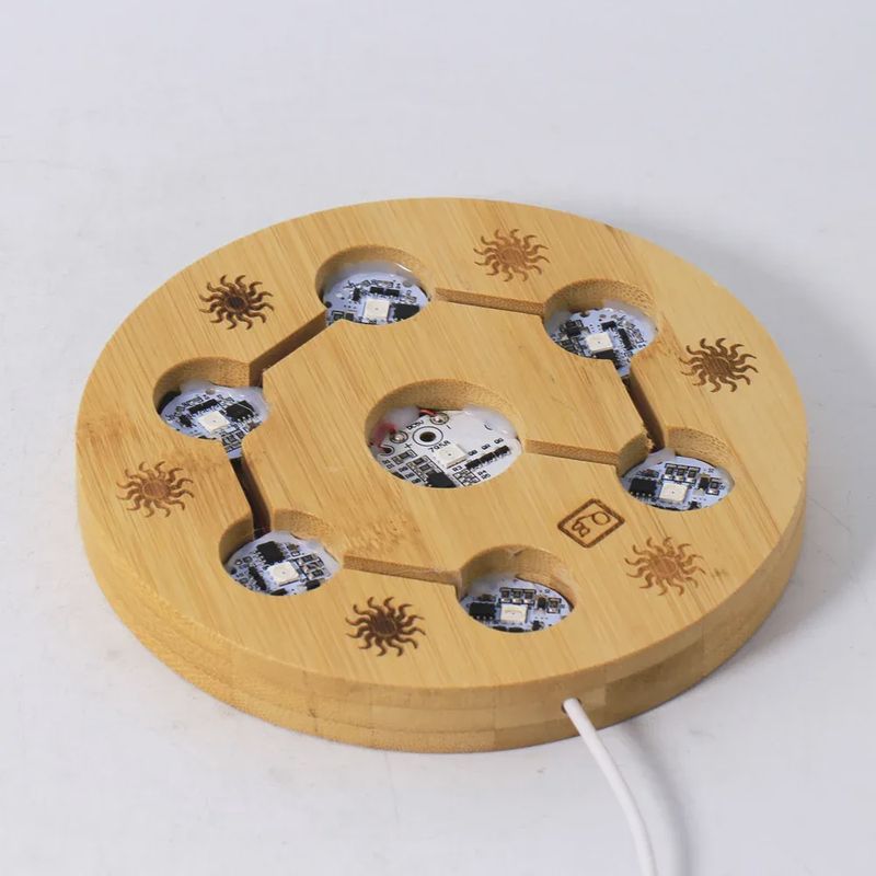 Seven Star Lighted Sphere Stand