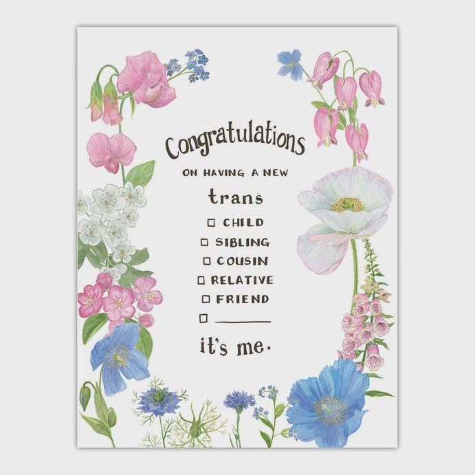 Trans Coming Out Card - LGBTQIA+ Pride Greeting Card