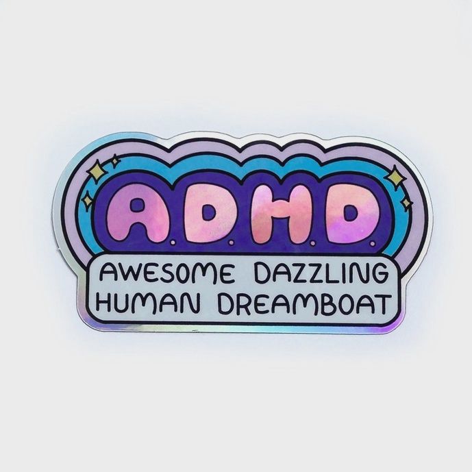 ADHD Holographic Sticker
