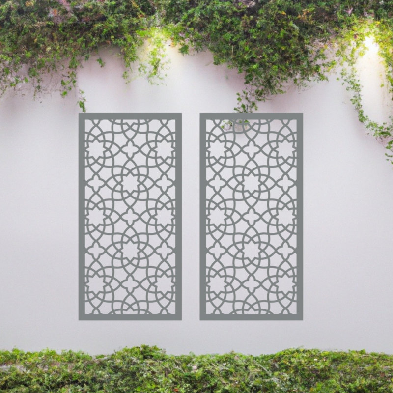 2 x Grey Medium Alhambra Screens