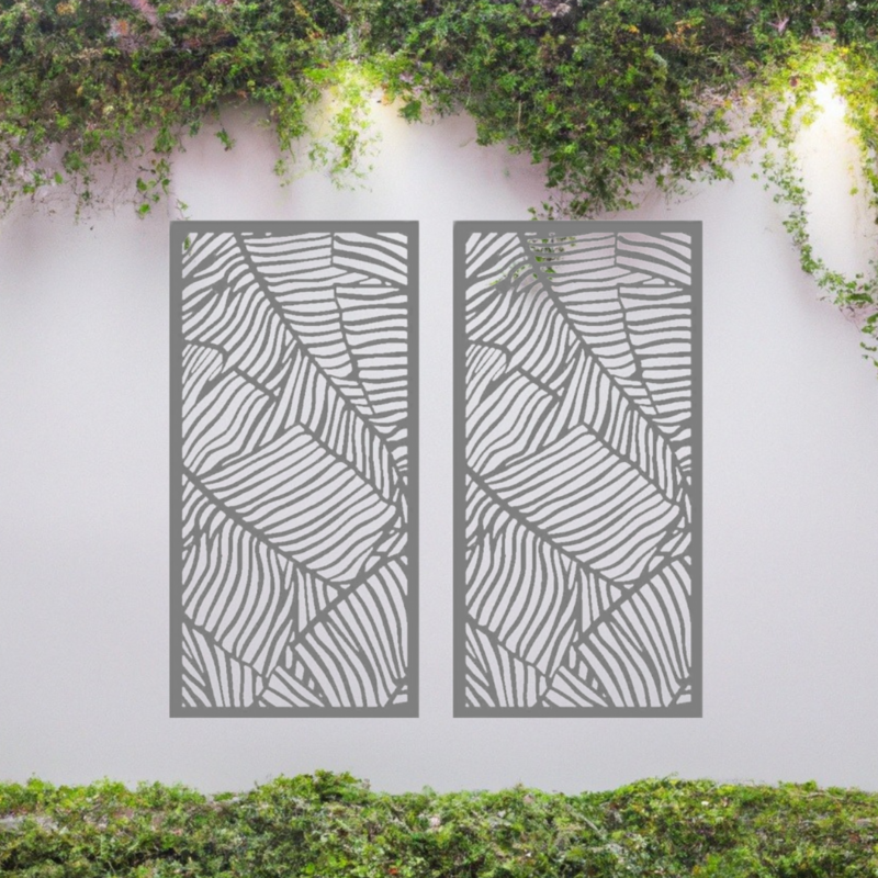 2 x Grey Medium Verdure Screens