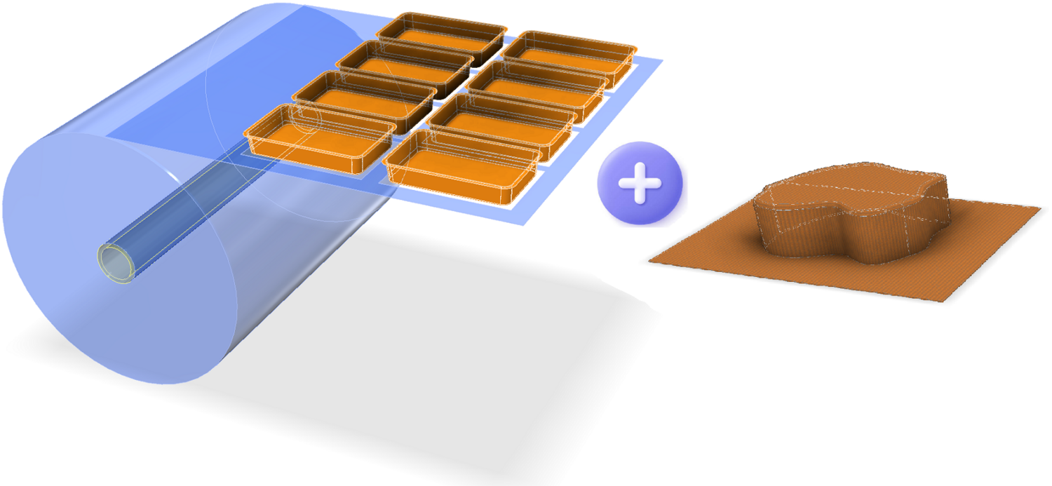 Termoformado de lámina y bobina en máquina híbrida