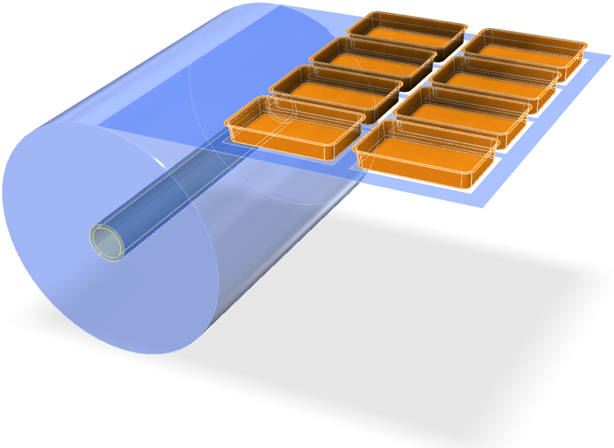 Efficient machines for reel forming of paper trays