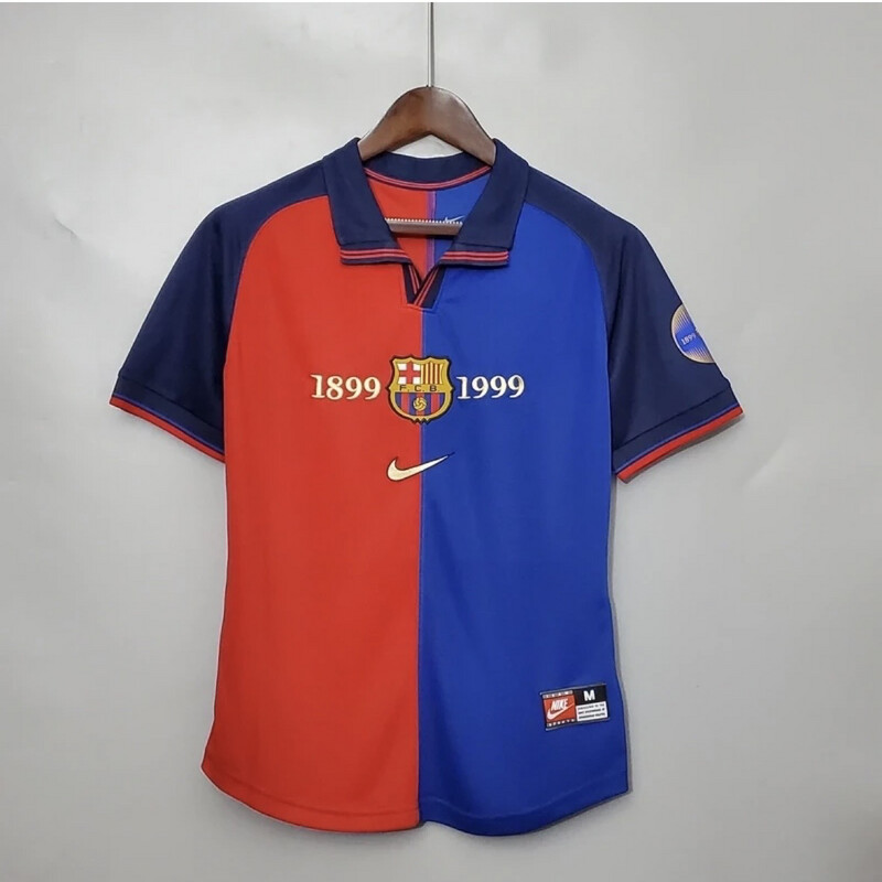 99/00 FC Barcelona Home Kit