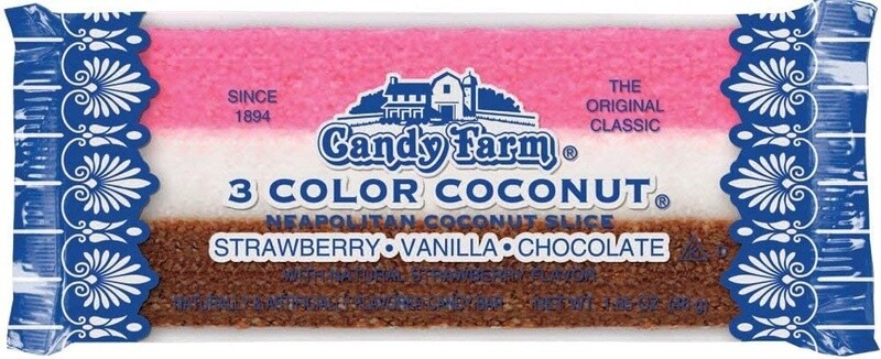3 Color Coconut Bar - Neapolitan Coconut Slice