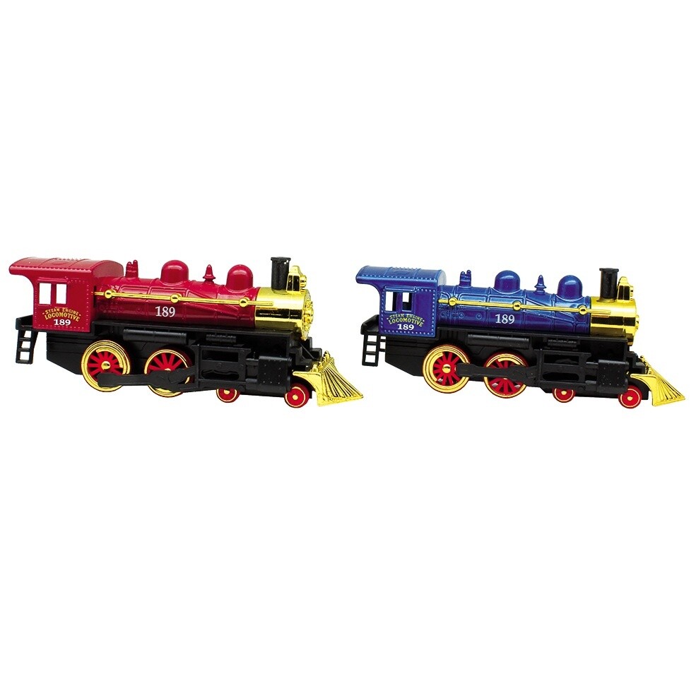 Multi-Colored Steam Engine Pullback Toy