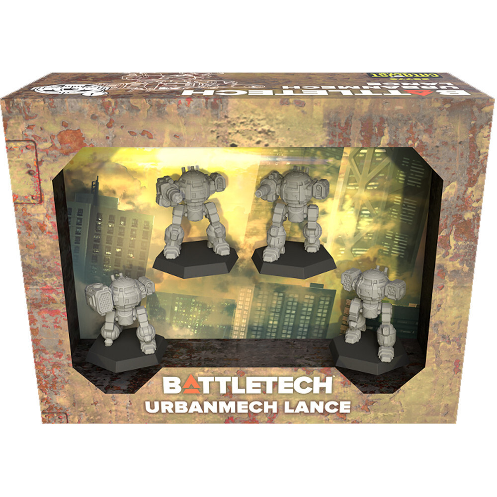BATTLETECH: MINIATURE FORCE PACK – URBANMECH LANCE – STORE – Level Up Games