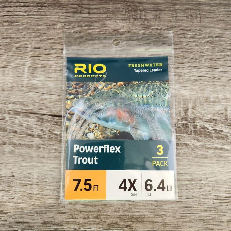 RIO POWERFLEX TROUT LEADERS 7.5FT 3 PACK
