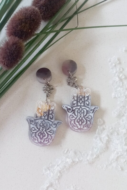 Hamsa Hand Earring Silicone Mold