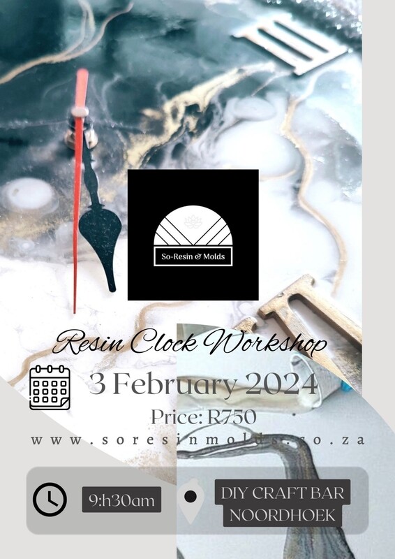 Resin Wall Clock Workshop - 3 February 2023