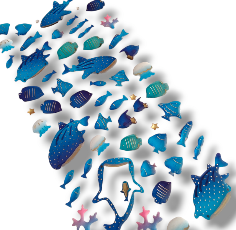 Multi Colour Ocean Theme Stickers