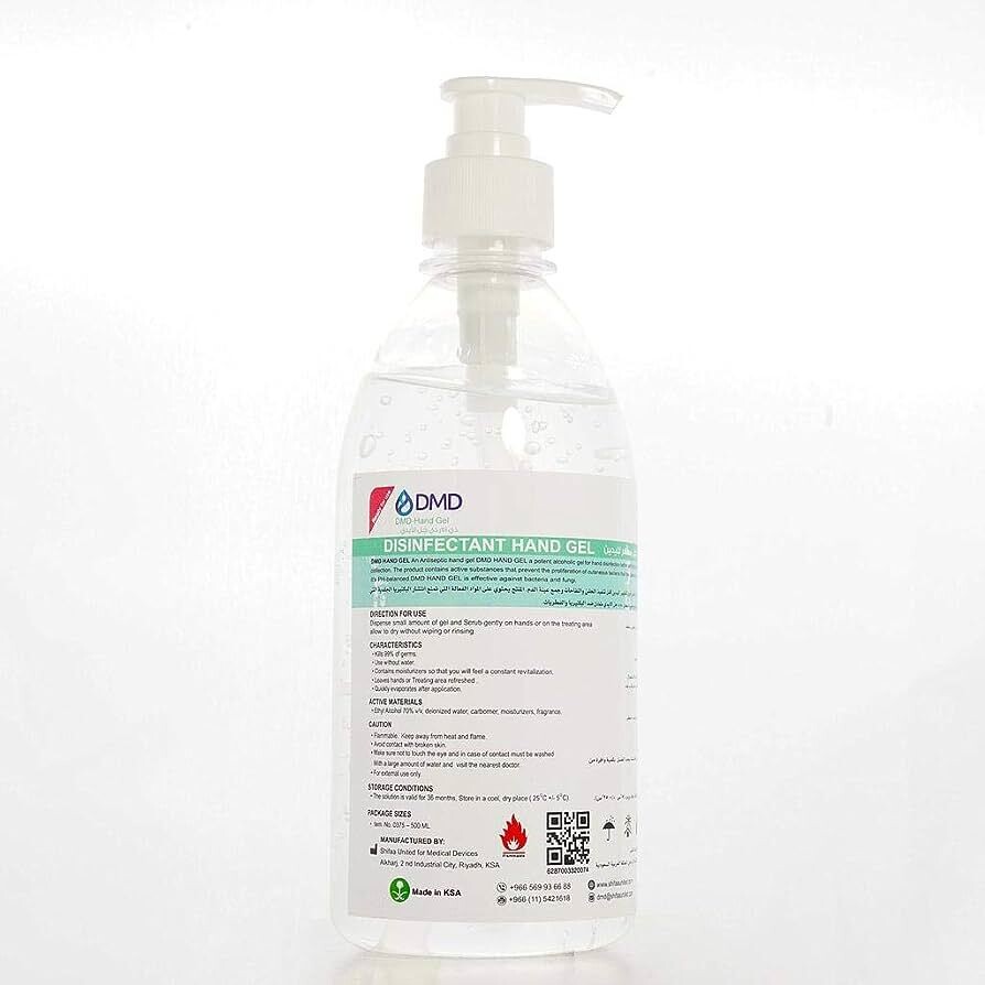 DMD HAND SANITIZING GEL 500ML
