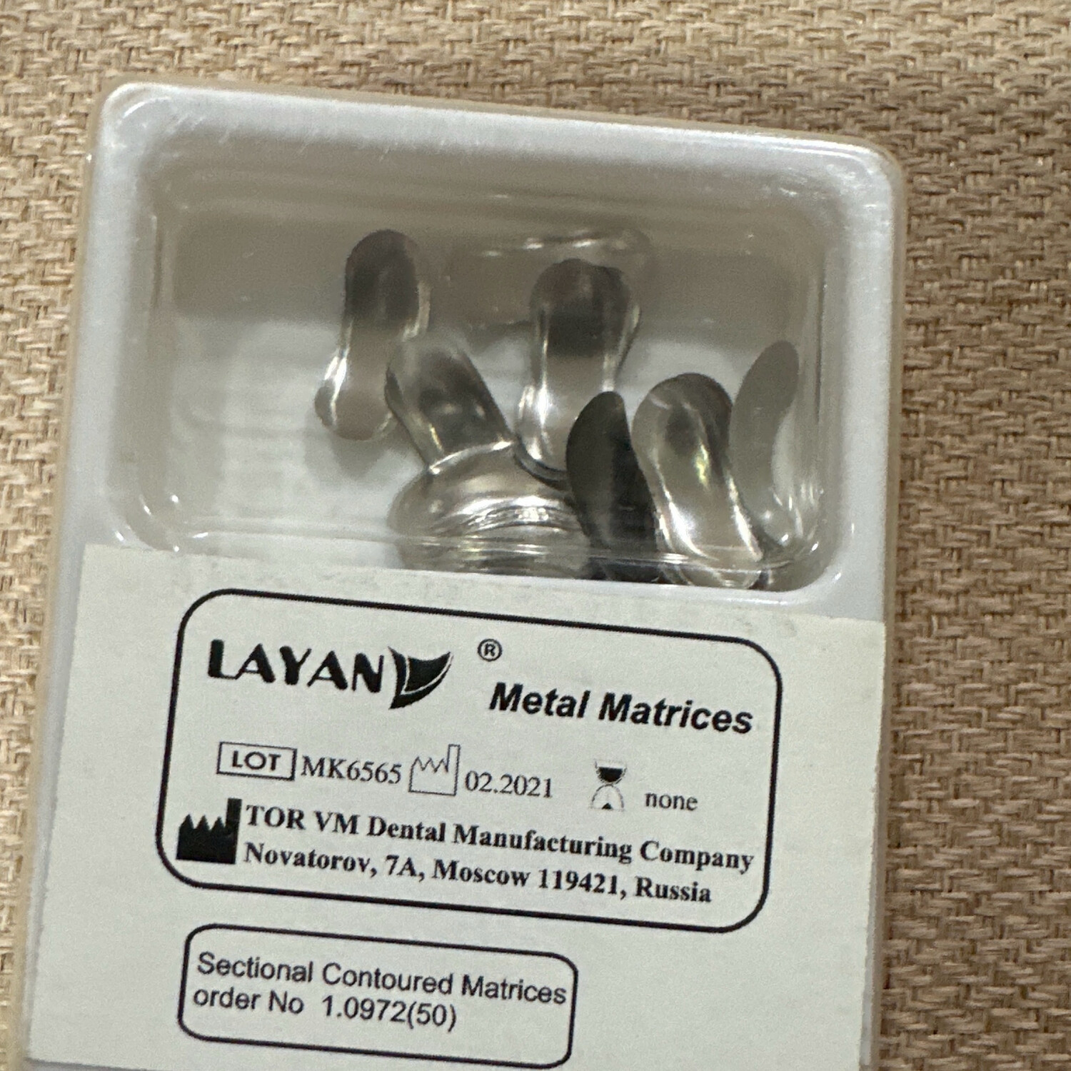 SECTIONAL MATRICES SMALL 972 50Pcs LAYAN