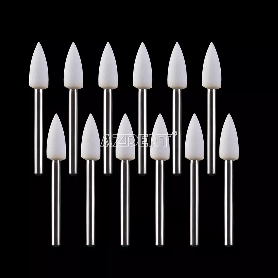 COMPOSITE FINISHING KIT WHITE STONE BUR FLAME SHAPE ONLY EVE ( 10 PCS )