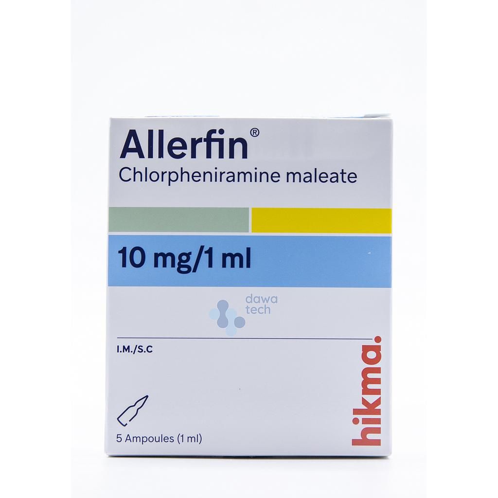 ALLERFIN | CHLORPHENIRAMINE MALEATE injection | 5 x 1ml AMPULE
