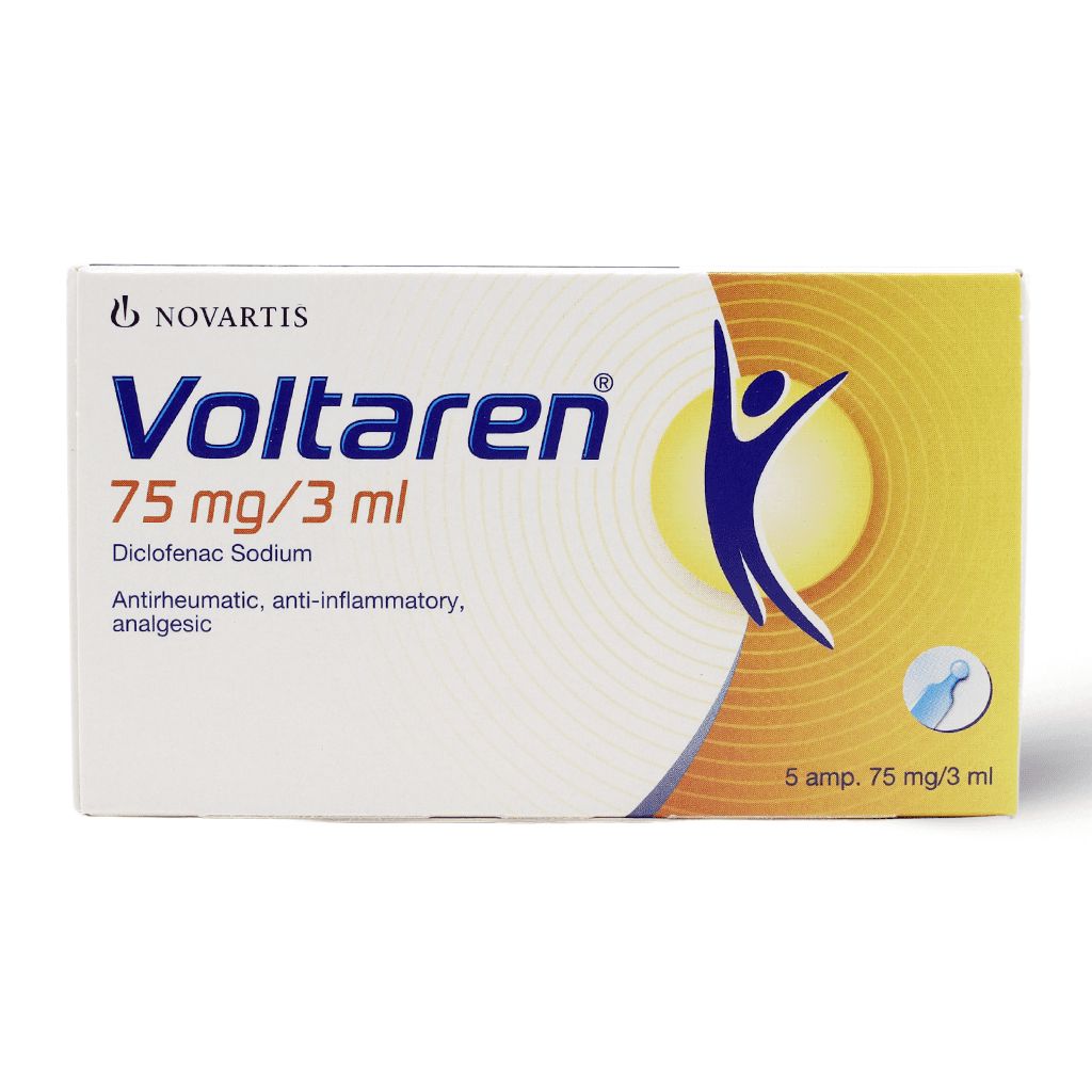 VOLTAREN | DICLOFENAC SODIUM injection | 5 x 75mg/3ml Ampules - NOVARTIS