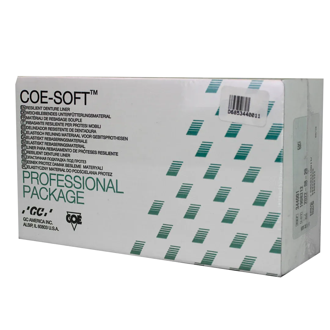 COE SOFT | SOFT DENTURE RELINER KIT | ( 5.5oz Powder + 5.5oz Liquid ) - GC