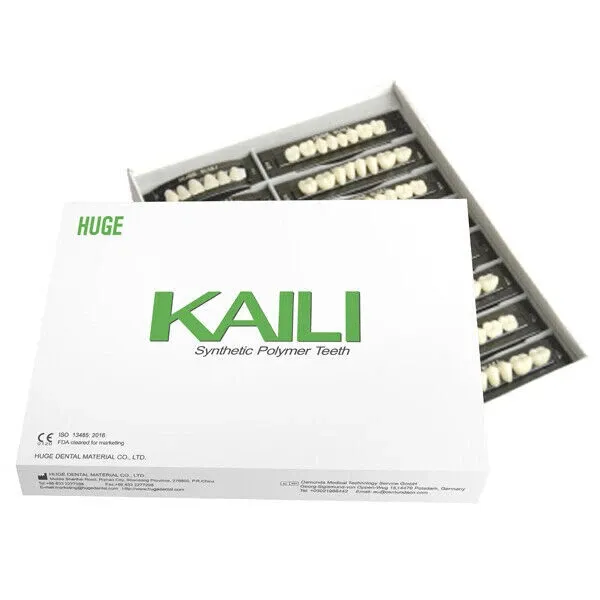 SYNTHETIC POLYMER TEETH SET | Model : T8 / Shade : A2 - KAILI HUGE