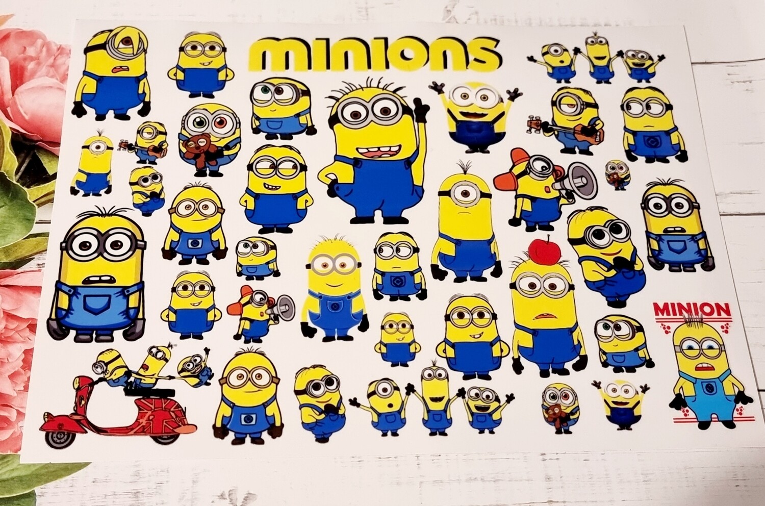 Minions A4 Theme Sheet