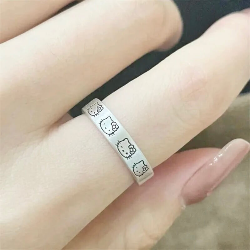 Hello Kitty Adjustable Steel Ring