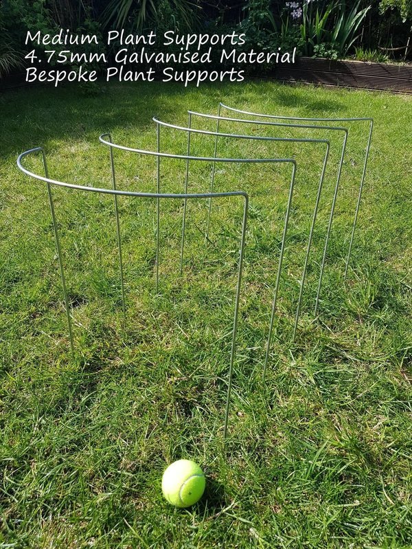 Non Rusting - 4.75mm Galvanised Plant Supports - Click picture to enter ...