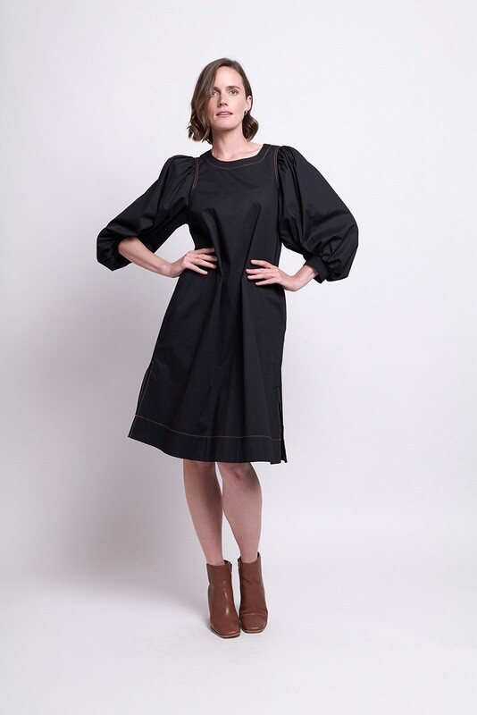 Foil Top of the Pops Dress Black