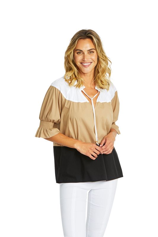 Ping Pong Maya Colour Block Top Multi