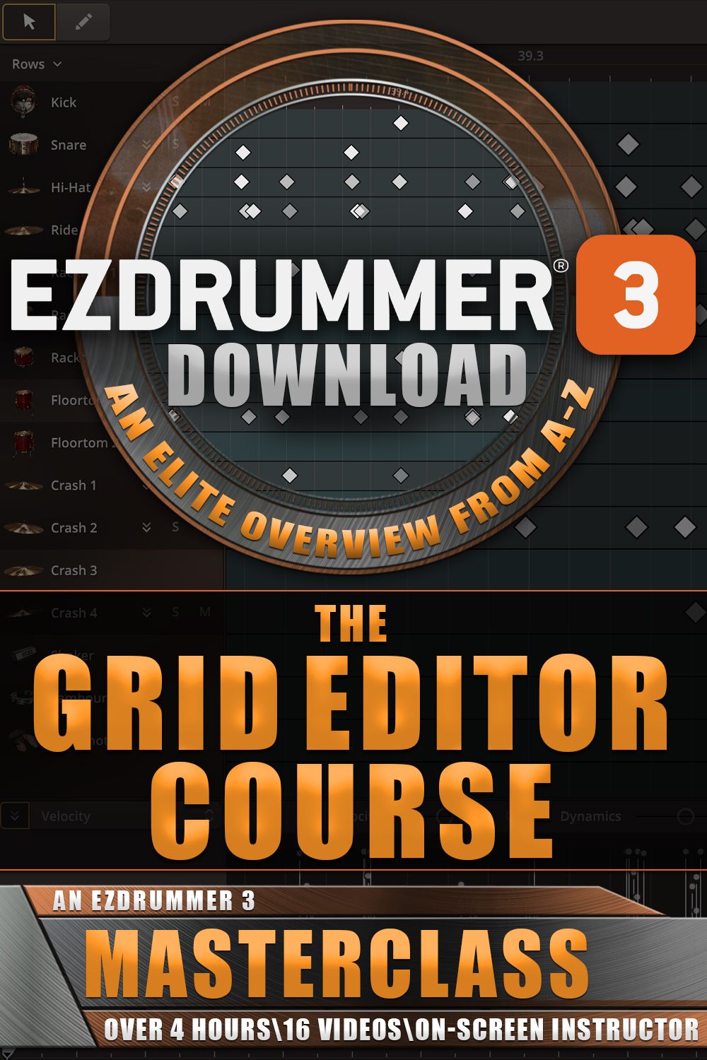 EZdrummer 3 | The Grid Editor Course (download) - Store - Shootie School