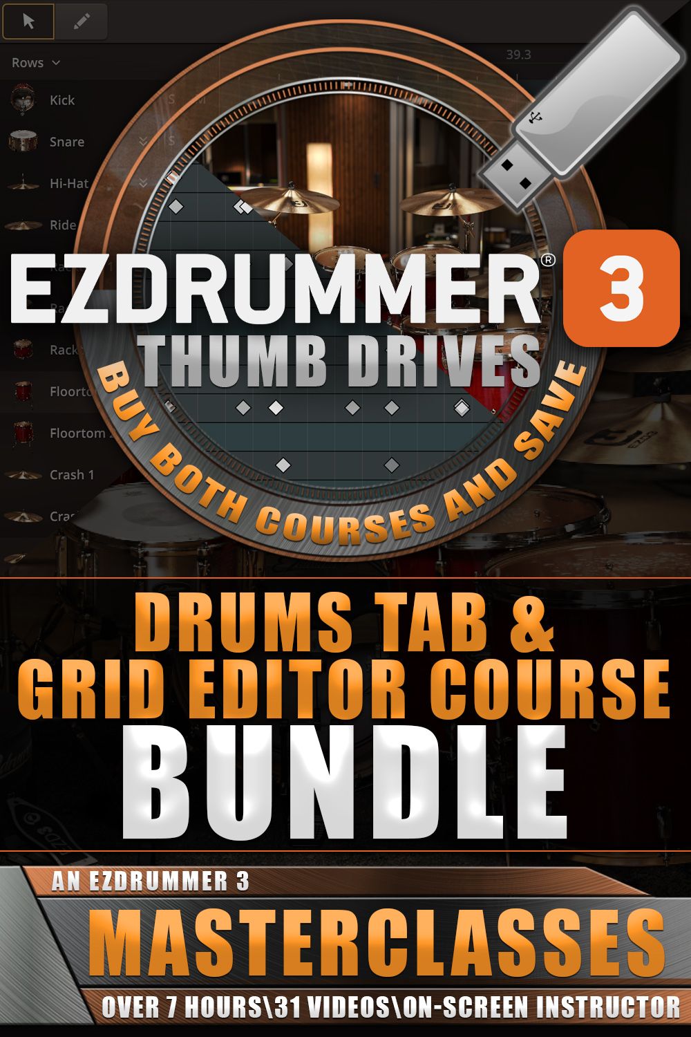 BUNDLE | Drums Tab & Grid Editor Courses (thumb drives) - Store ...