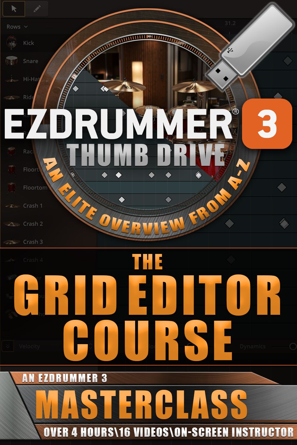 EZdrummer 3 | The Grid Editor Course (thumb drive) - Store - Shootie School