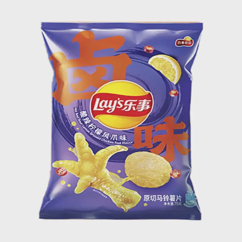 Lays Chips Lemon Sour Chicken Feet 70g (China)