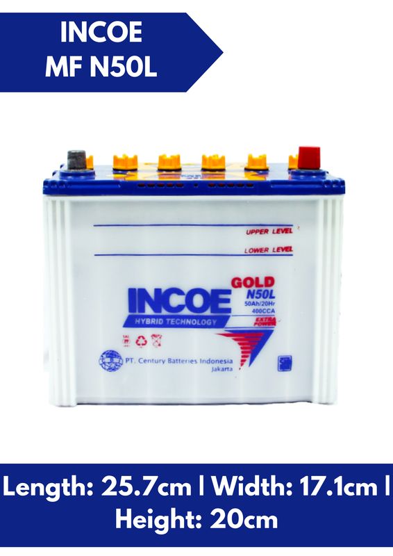 INCOE Battery MF N50L/75D26L