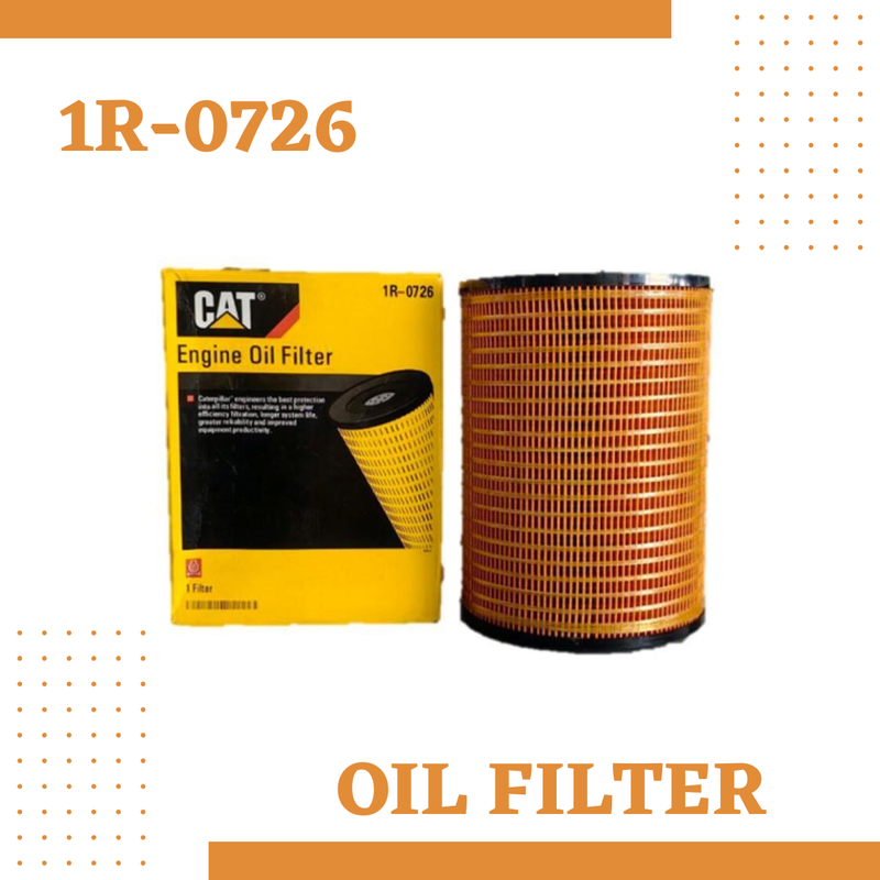 For CAT Engine Oil Filter 1R-0726