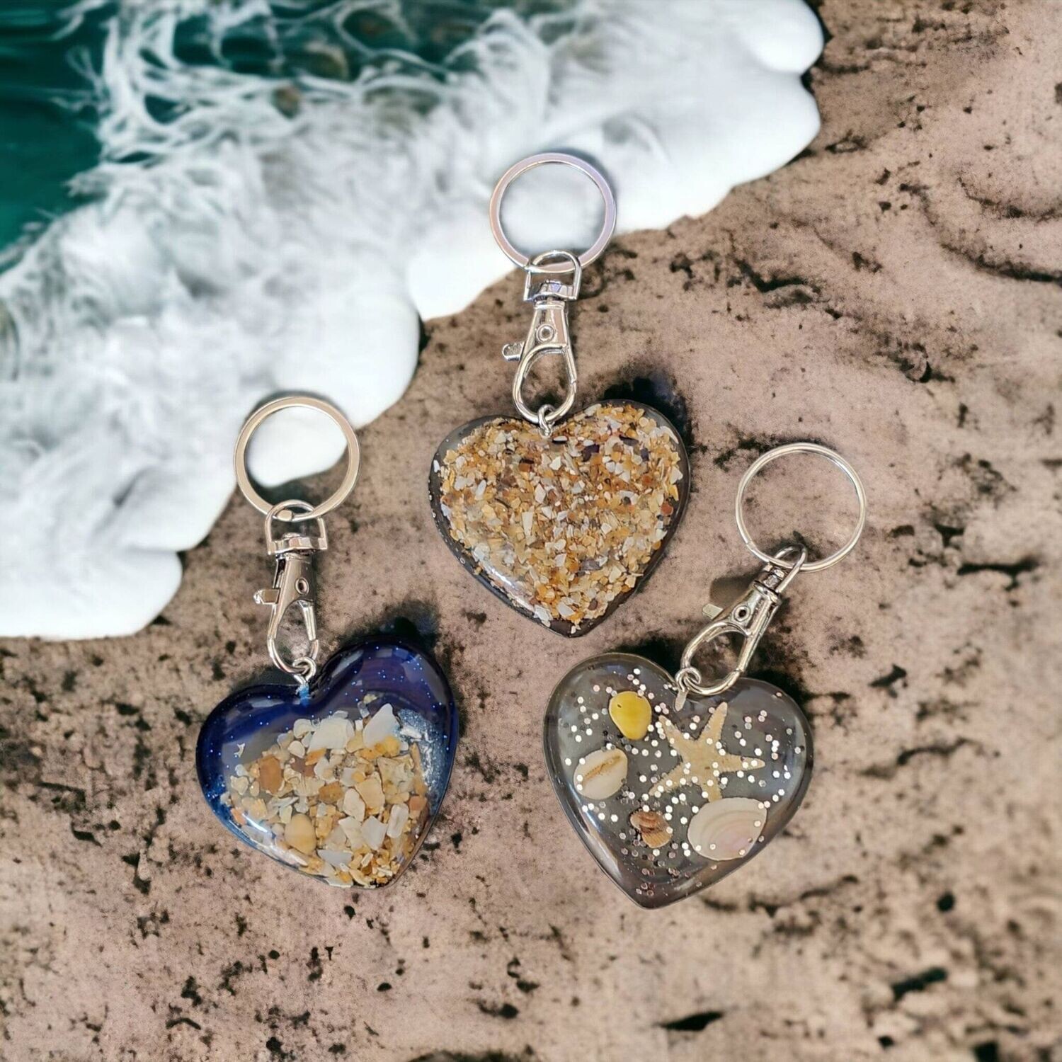 Heart keyring wedding favours store