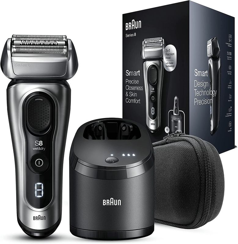 Braun 8467cc Series 8 Wet/Dry Self-Cleaning Shaver