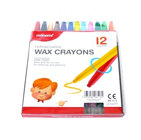 Monami Retractable Wax Crayons