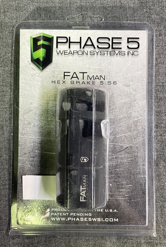 Phase 5 Fat Man Hex Brake 5.56mm 1/2x28 TPI