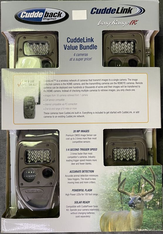 Cuddeback Cudde Link Long Range IR 4 Camera Set