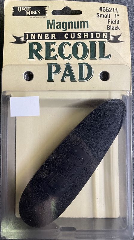 Uncle Mikes Small 1" Black Recoil Pad