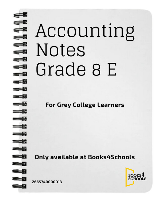 Accounting Notes Gr. 8 (B4S)
